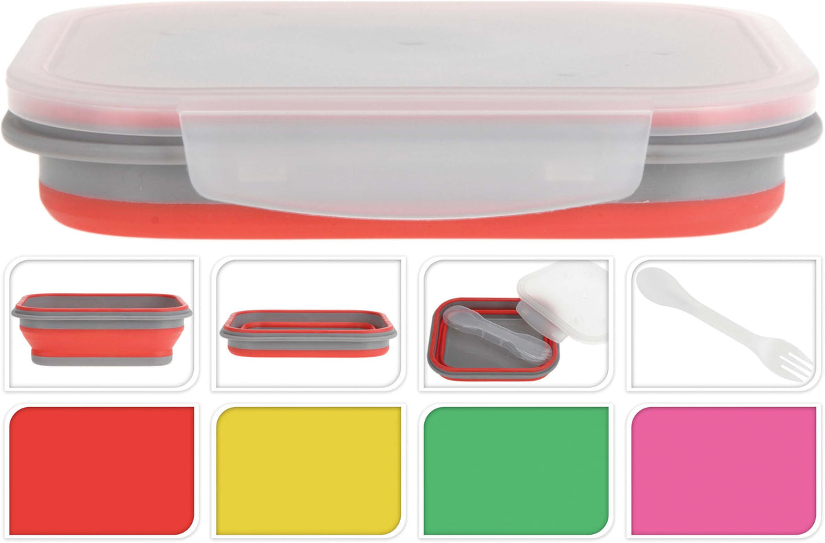 FOLDABLE LUNCH BOX + FORK – FESTIVAN